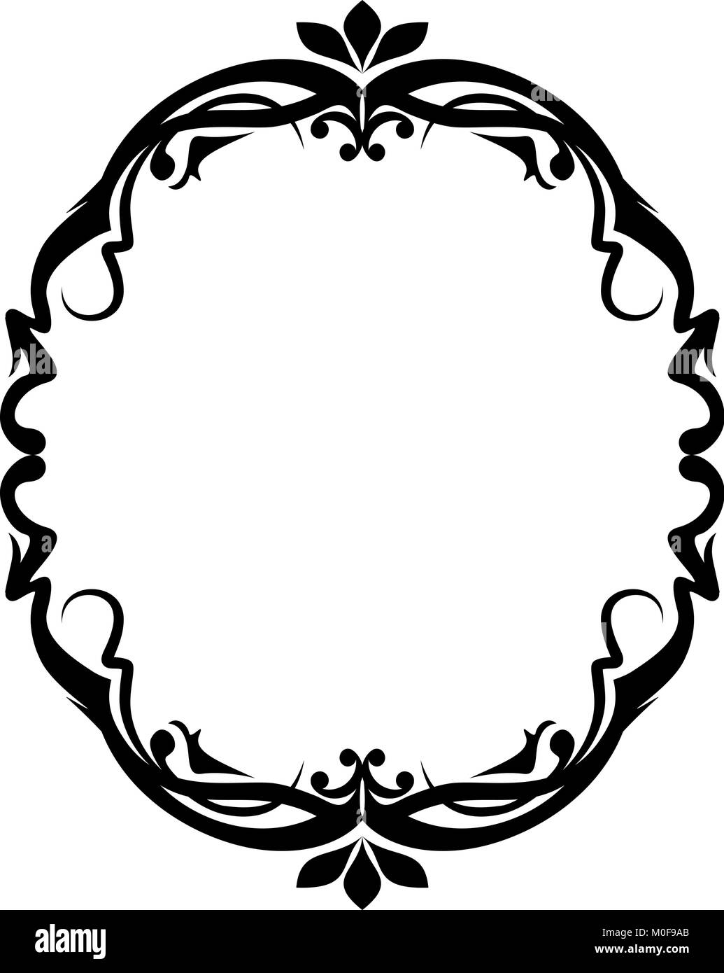 Elegant oval frame Stock Vector Image & Art - Alamy