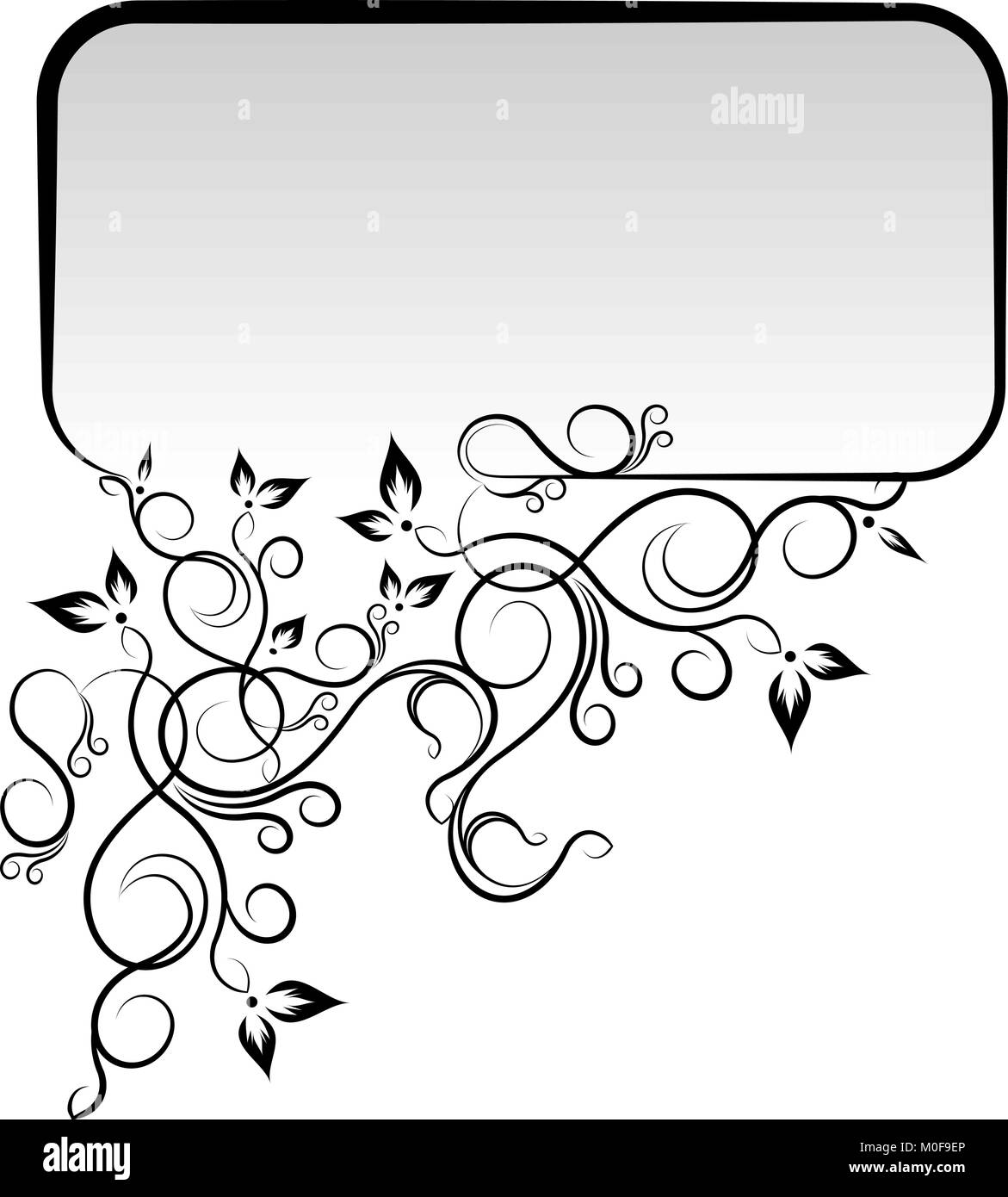 Abstract floral background for text Stock Vector Image & Art - Alamy