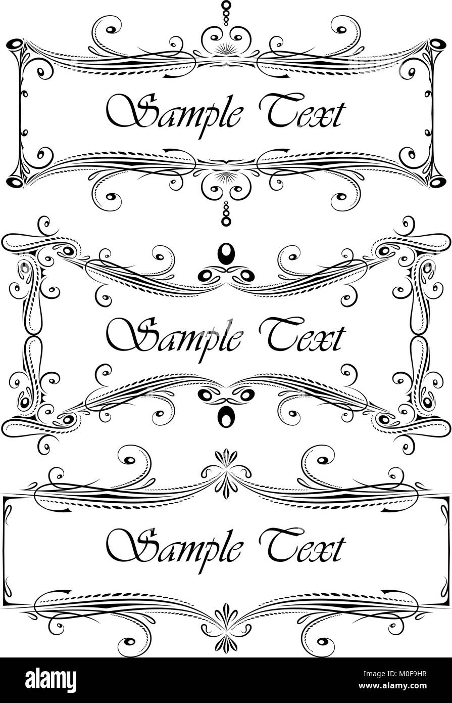 3 frames Stock Vector Images - Alamy