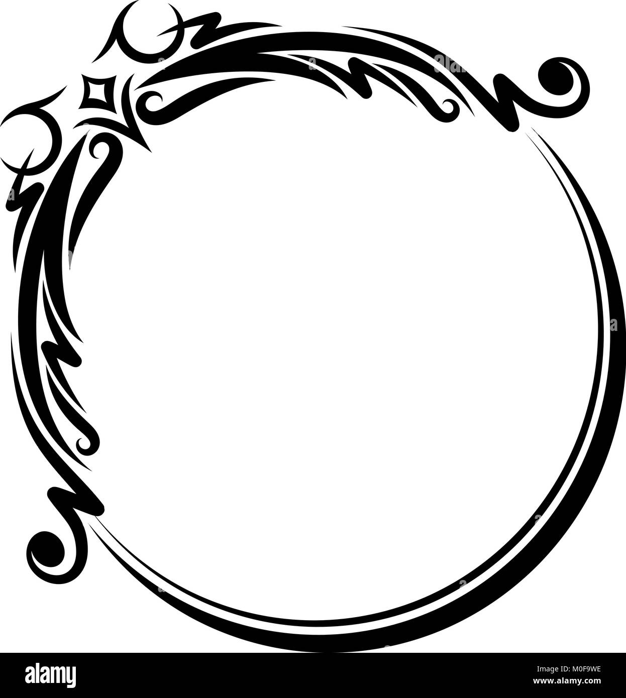 Elegant oval frame for your design. Vector ilustration Stock Vector ...