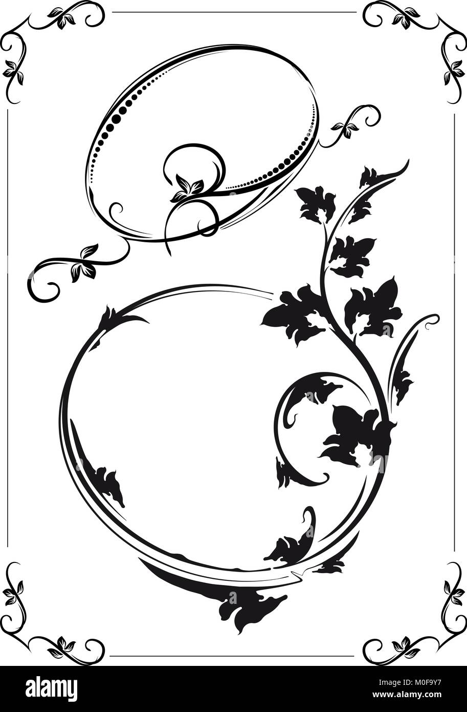 Beautiful frames for decoration of text Stock Vector Images - Alamy