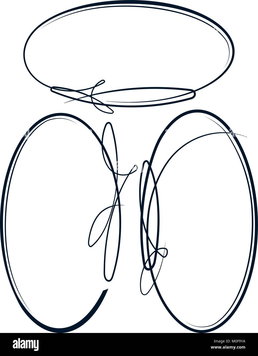 Beautiful collection of oval frames. Vector Stock Vector Image & Art ...