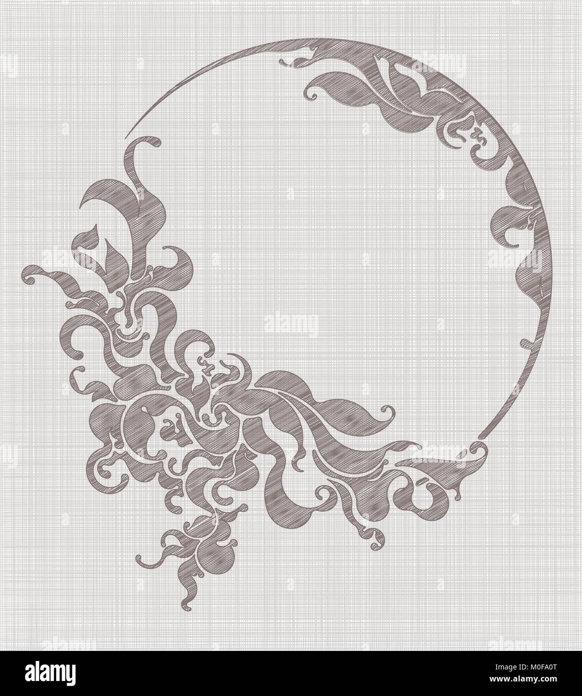 Abstract embroidery Stock Vector Images - Alamy