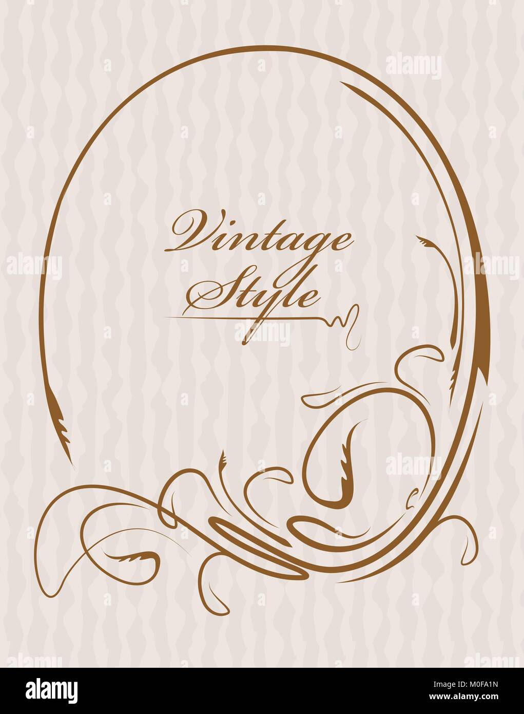 Vintage oval frame Stock Vector Image & Art - Alamy