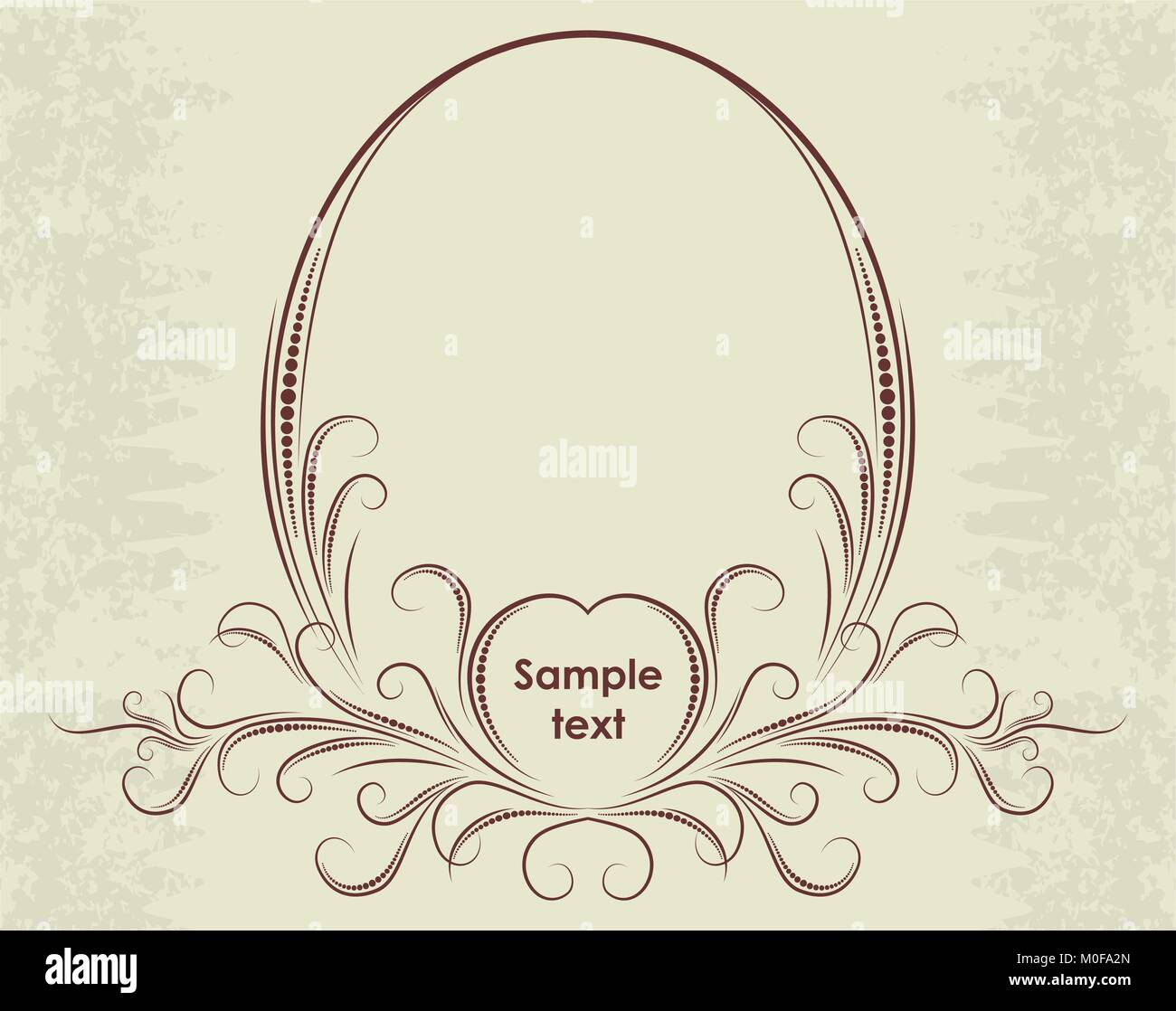 Elegant oval frame Stock Vector Image & Art - Alamy