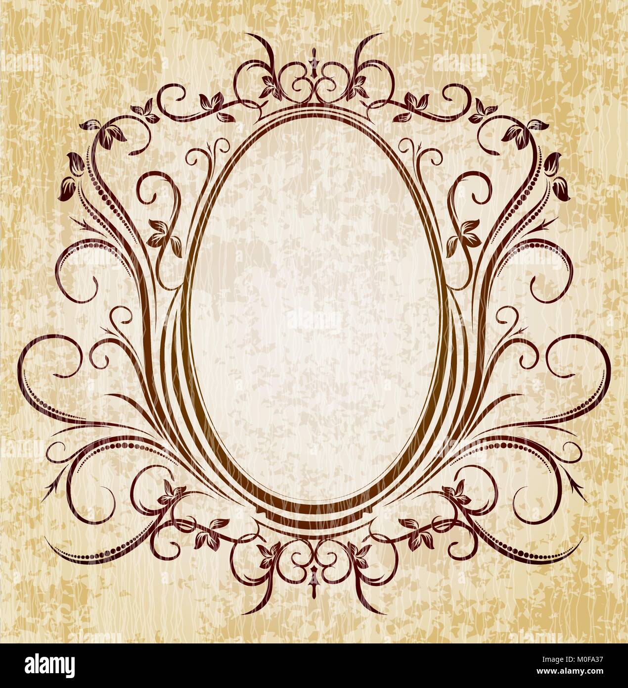 elegant oval frame Stock Vector Image & Art - Alamy