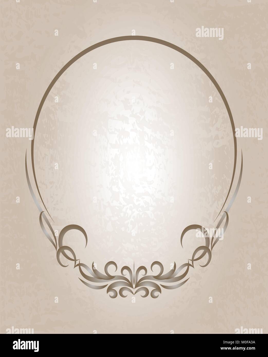 Oval cartouche frame hi-res stock photography and images - Alamy