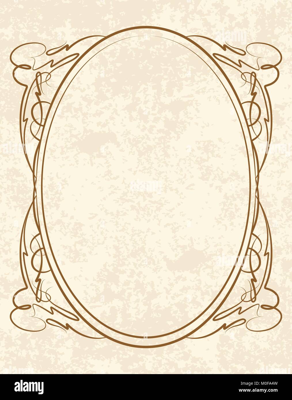 elegant oval frame Stock Vector Image & Art - Alamy