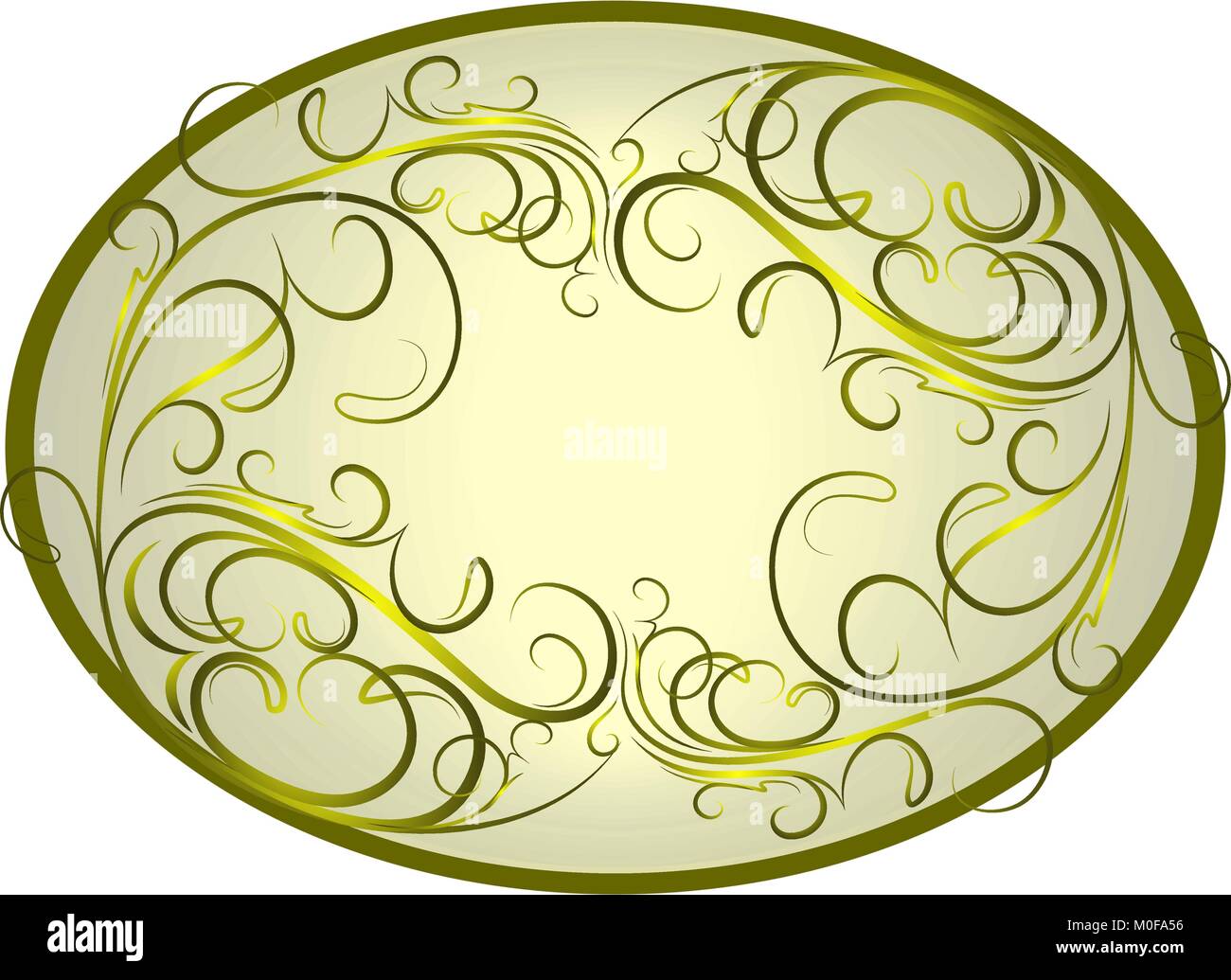 Elegant oval frame Stock Vector Image & Art - Alamy