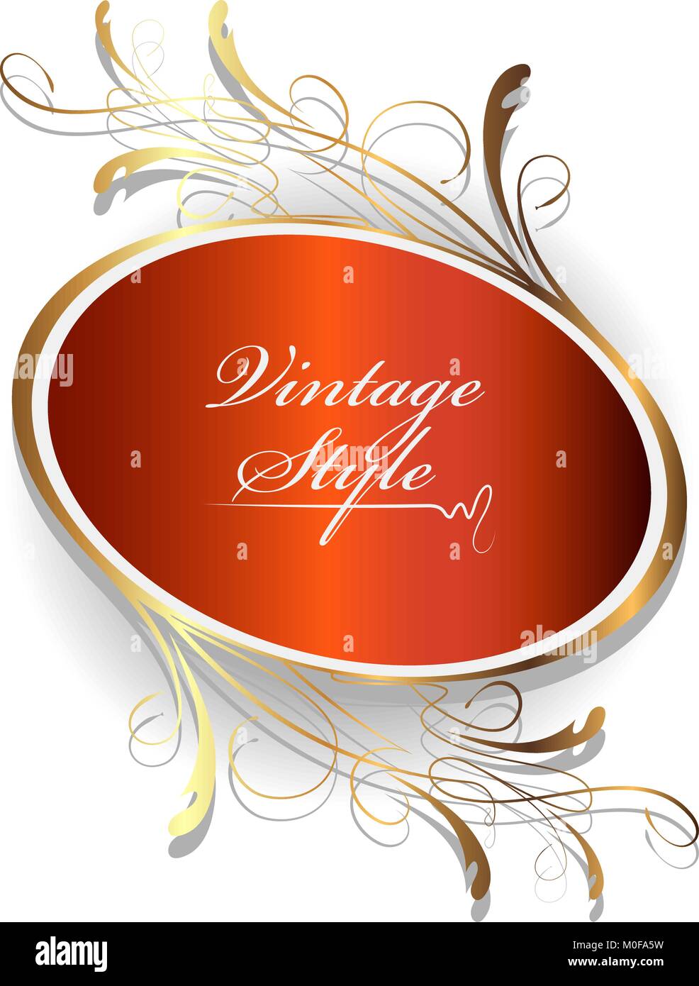 Decorative oval frame web Stock Vector Images - Alamy