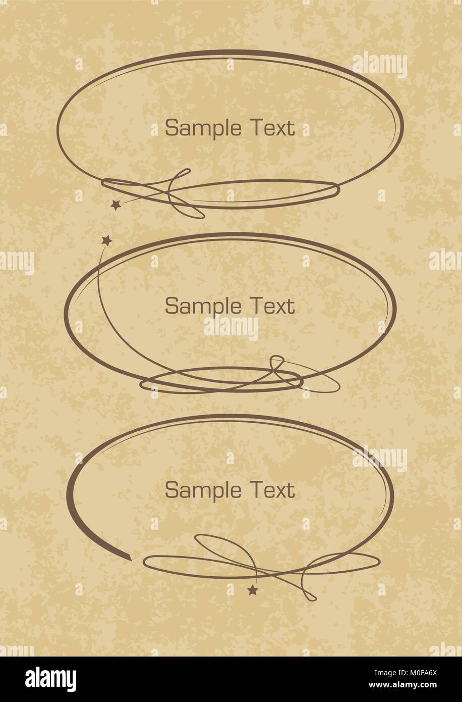 Set of 3 oval frames Stock Vector Image & Art - Alamy