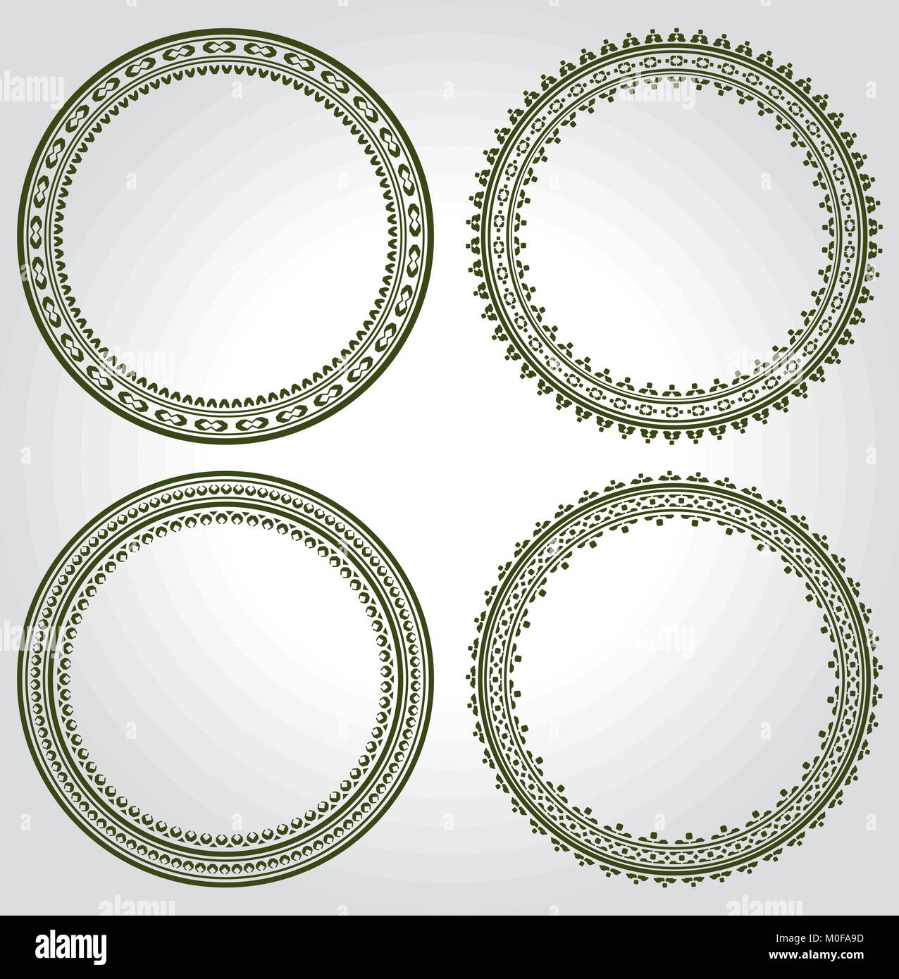Set of round frames Stock Vector Image & Art - Alamy