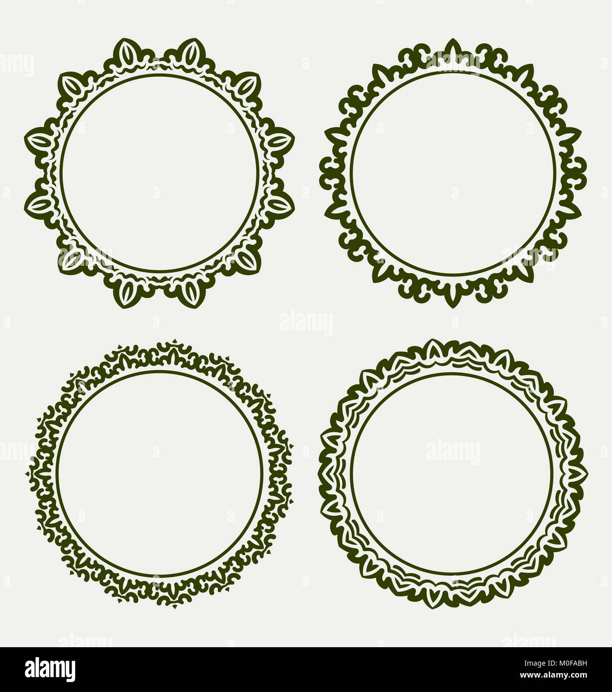 Embroidery frames Stock Vector Images - Alamy