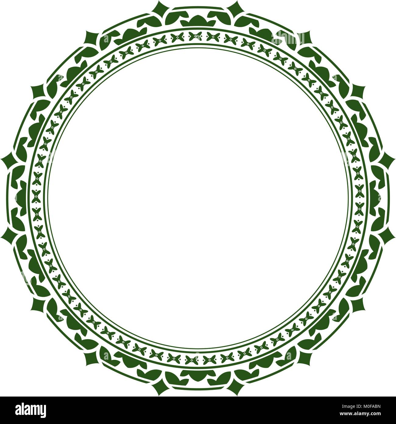 Elegant round frame Stock Vector Image & Art - Alamy