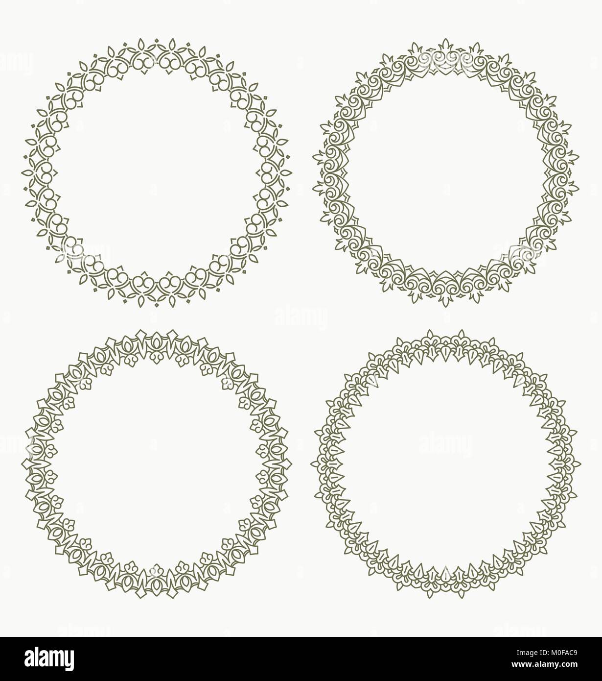 Decorated panel Stock Vector Images - Alamy