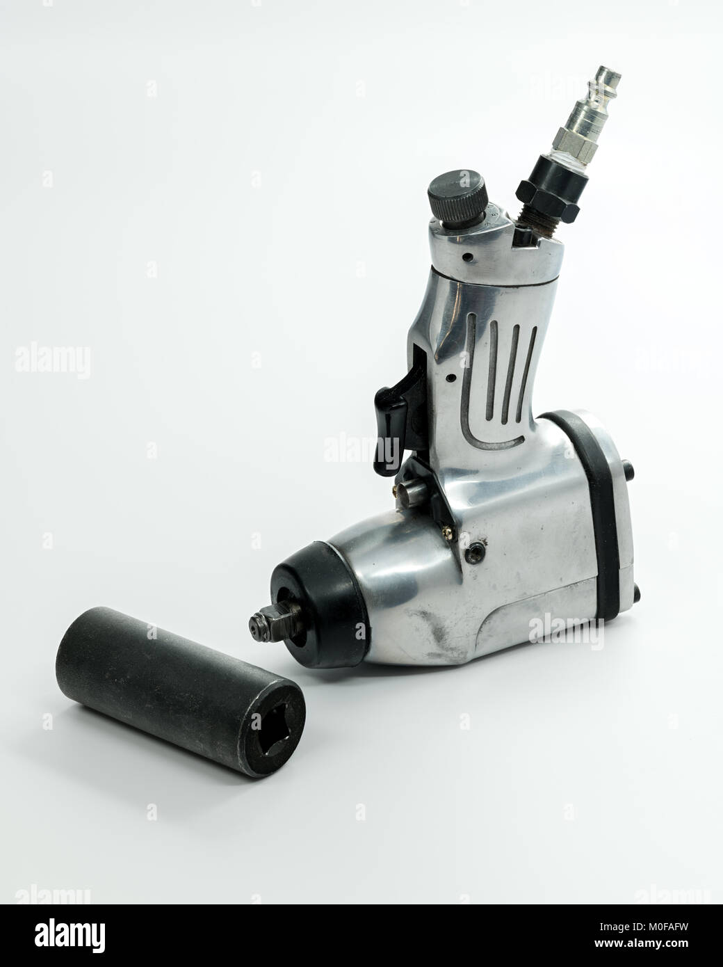 Tire store shop tool air wrench ised for removing wheels Stock Photo ...