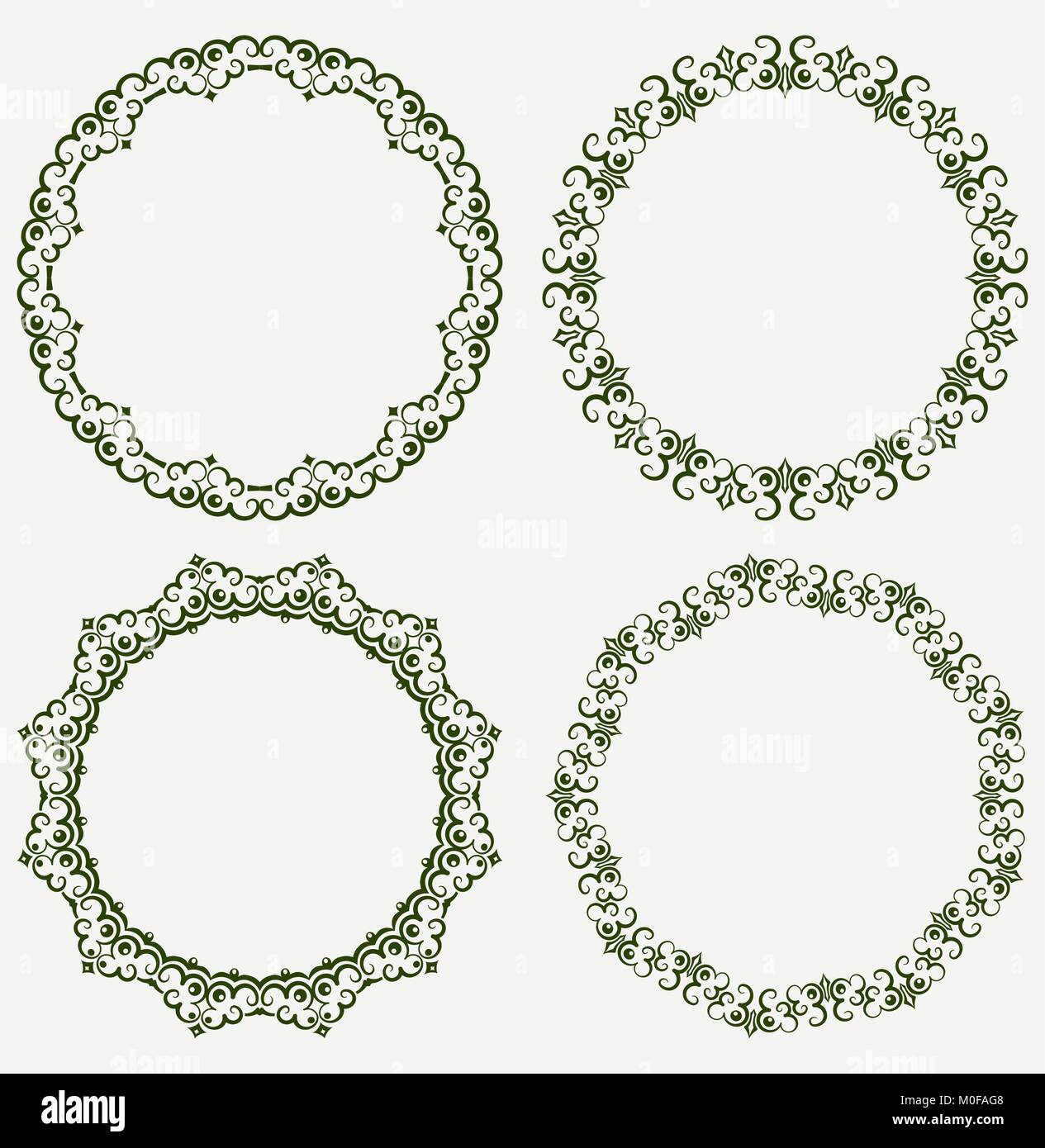 Set of round frames Stock Vector Image & Art - Alamy