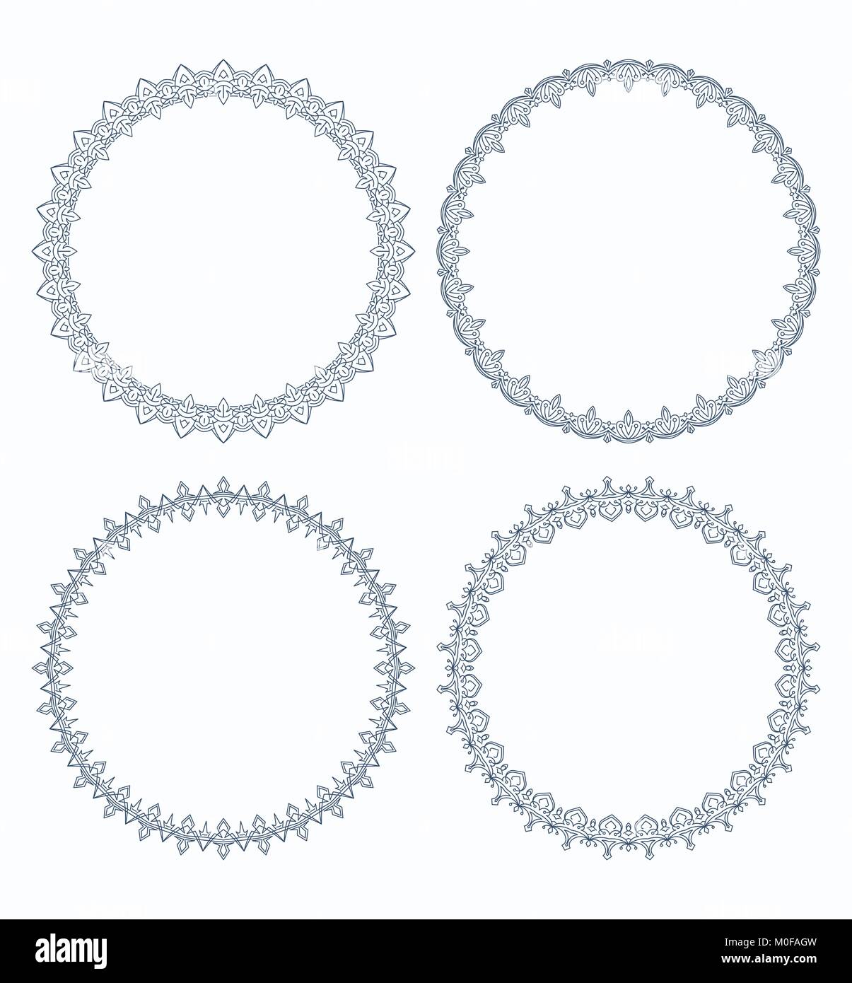 Vintage rich decorated floral Stock Vector Images - Alamy