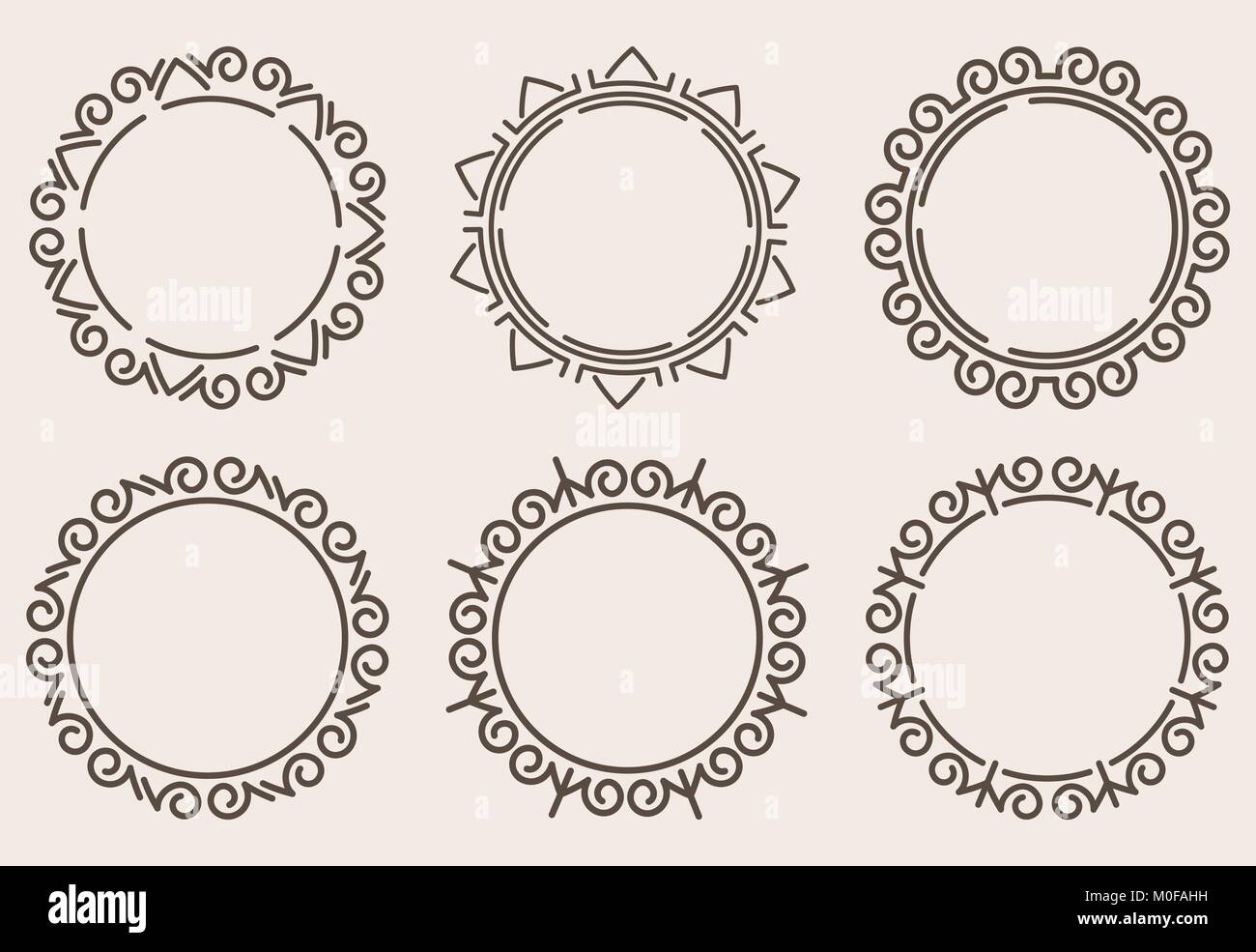 Round borders hi-res stock photography and images - Alamy