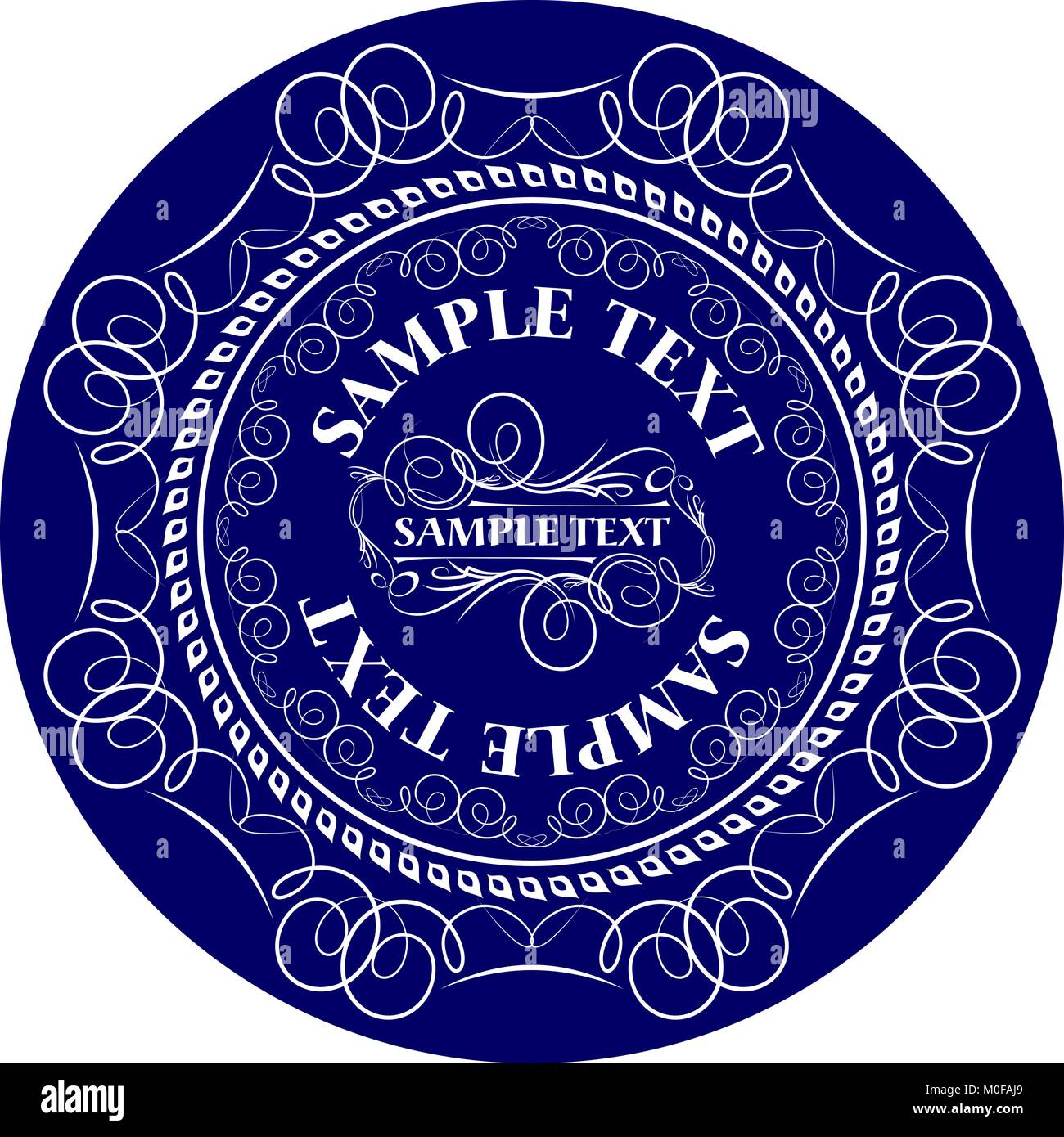 Old-fashioned round design Stock Vector Image & Art - Alamy