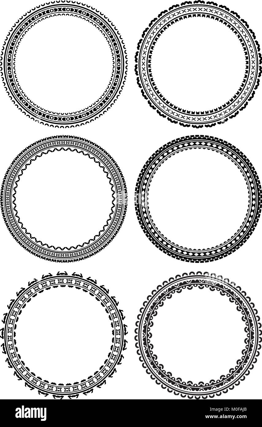Set of round frames Stock Vector Image & Art - Alamy