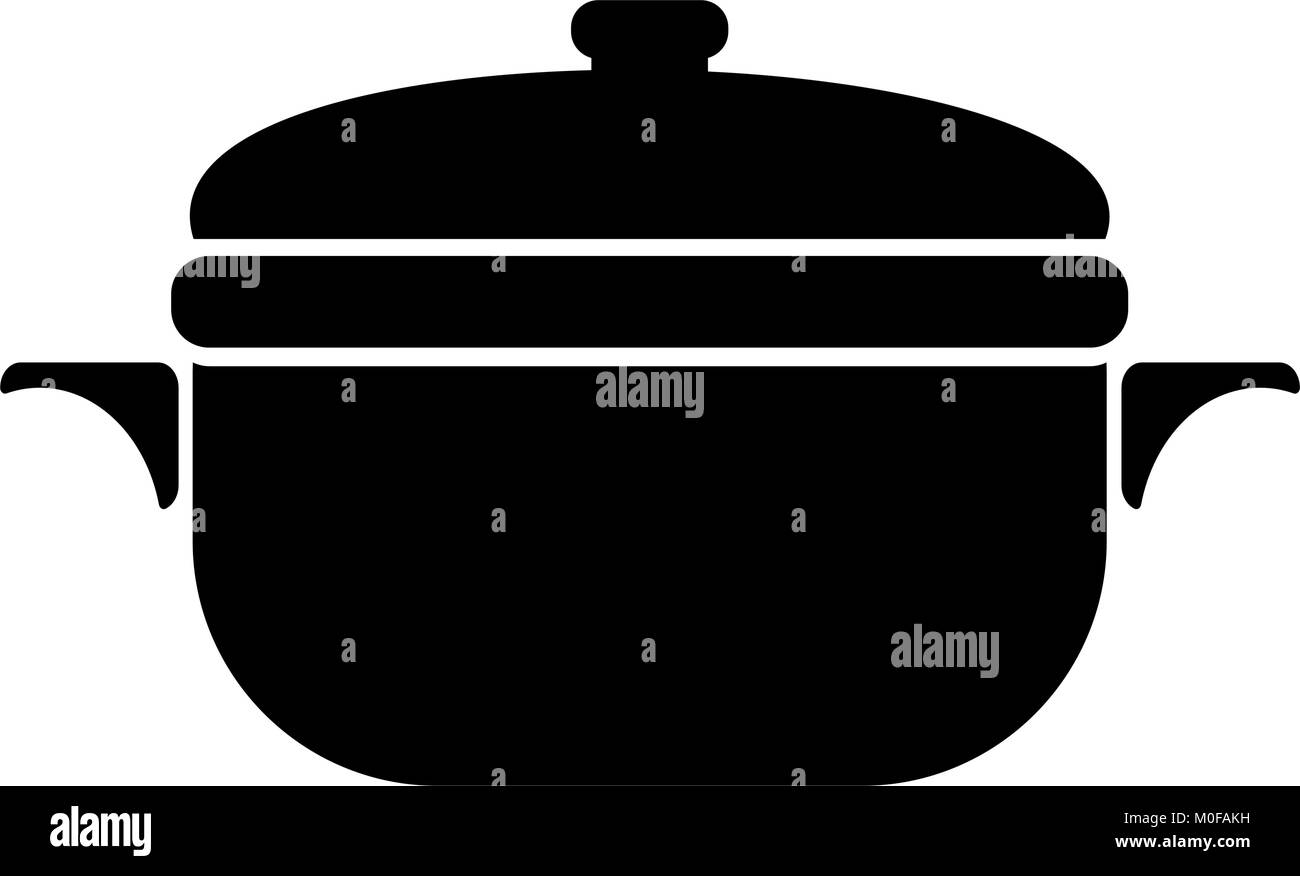 Kitchen pot icon Stock Vector Images - Alamy