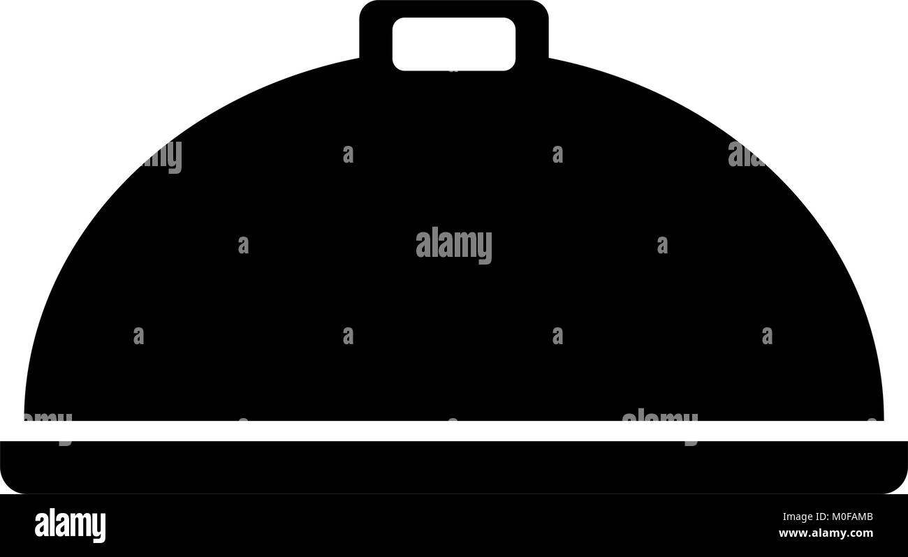 Dish icon image Black and White Stock Photos & Images - Alamy
