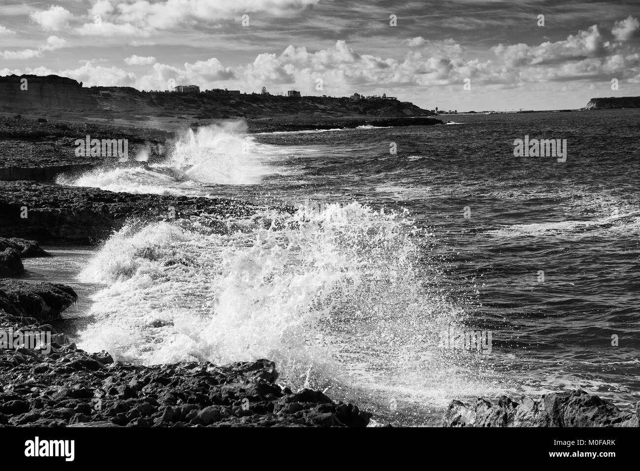 Water splashing beach Black and White Stock Photos & Images - Alamy