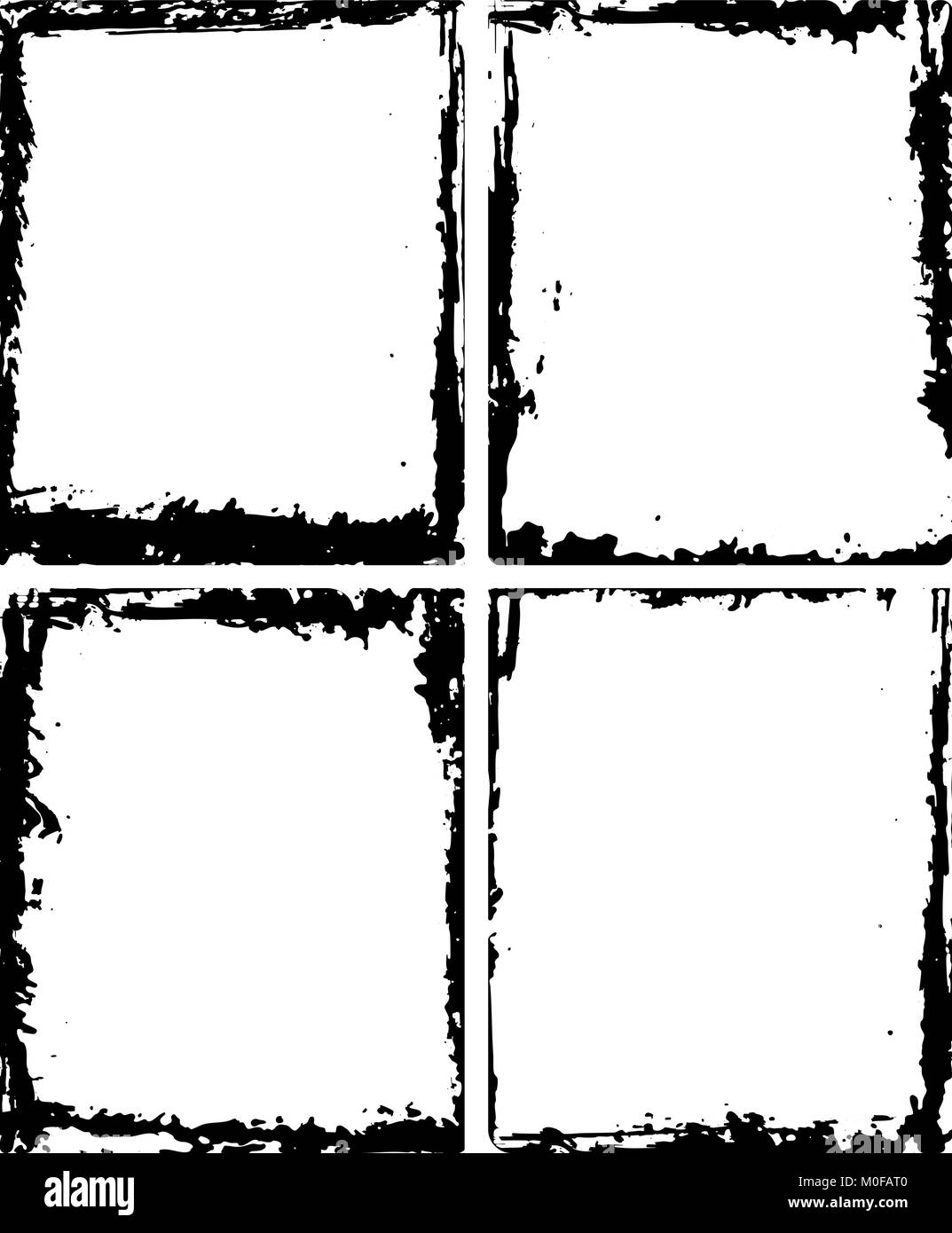 Set of four frames in grunge style Stock Vector Image & Art - Alamy