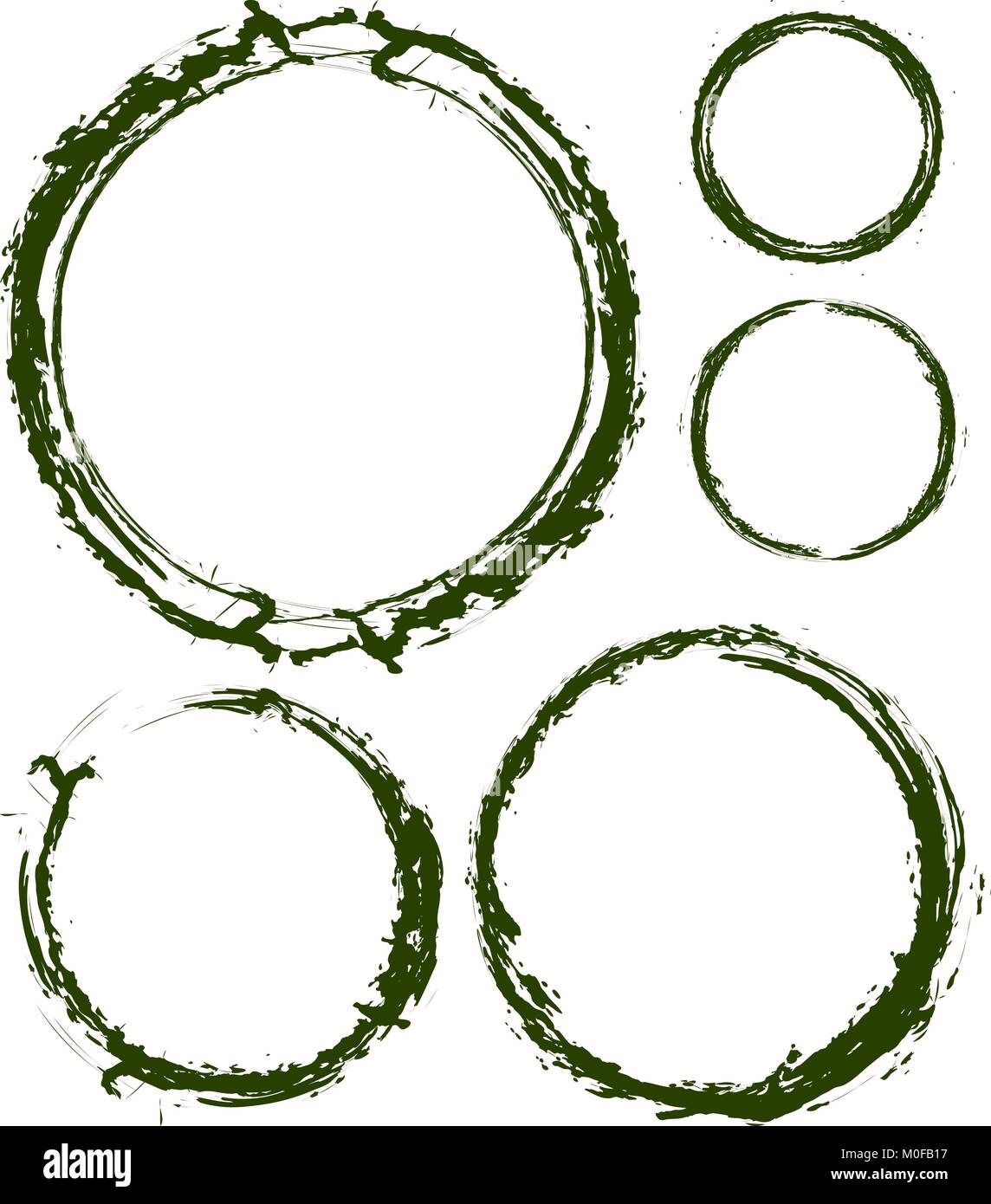 Grunge round frames Stock Vector Image & Art - Alamy