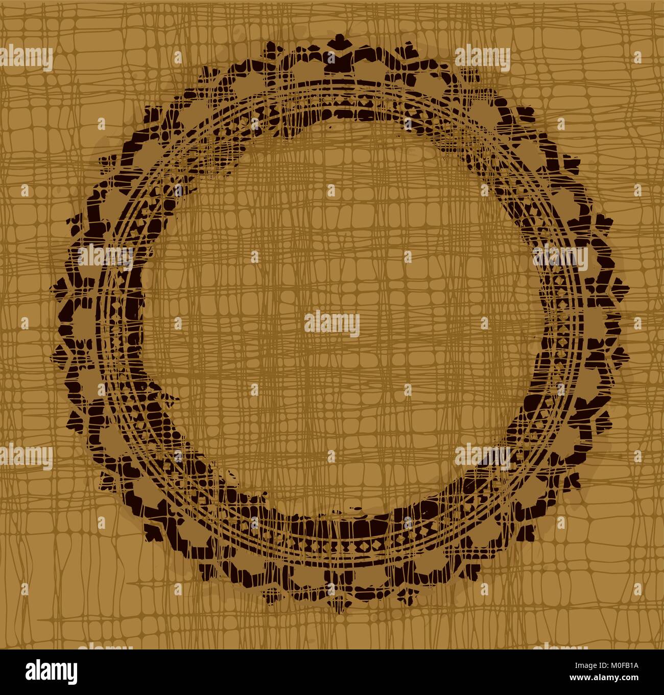 Vintage background with round frame Stock Vector Image & Art - Alamy