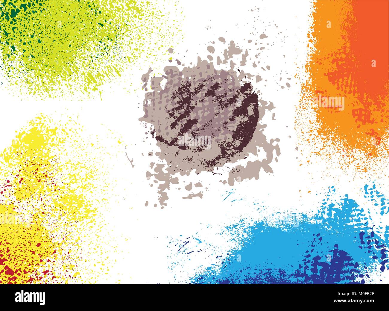 Set of colored grunge elements Stock Vector Image & Art - Alamy