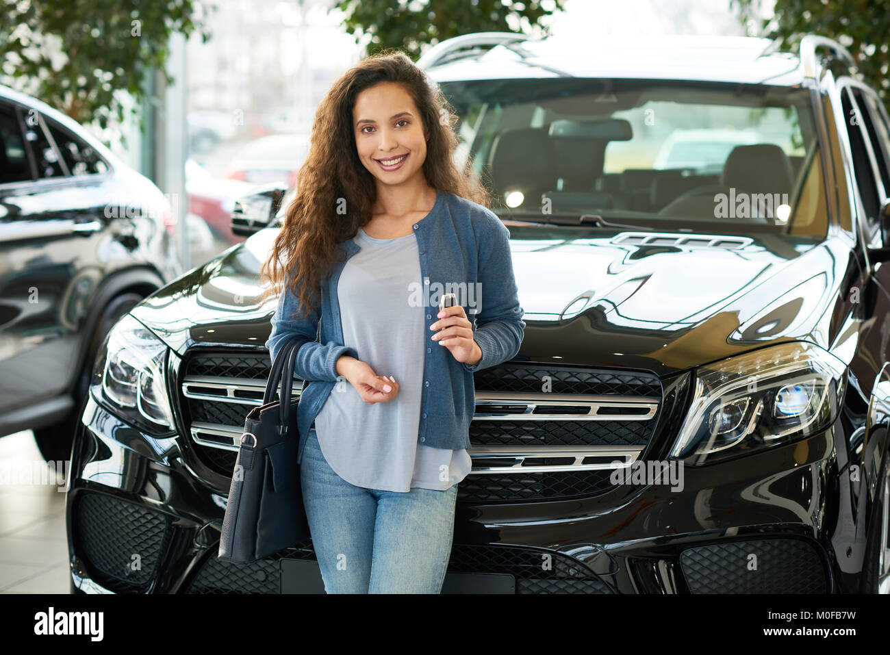 Capturing Moment of Buying New Car Stock Photo - Alamy