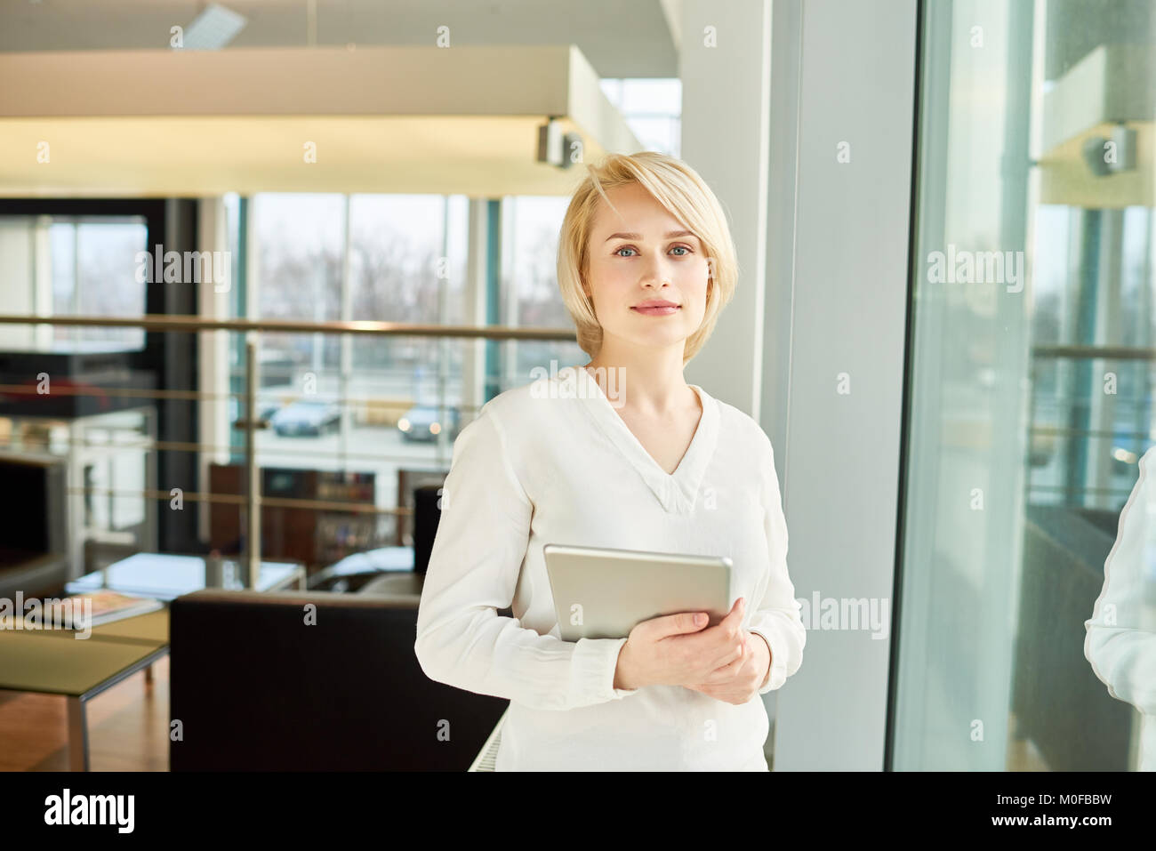 Portrait of Pretty Confident Entrepreneur Stock Photo - Alamy