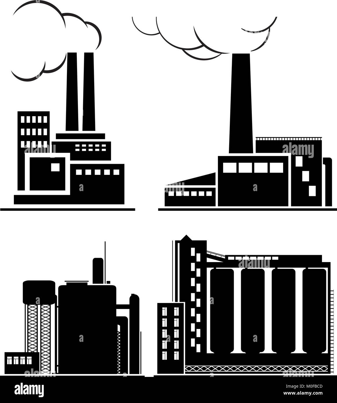 Set of industrial icons Stock Vector Image & Art - Alamy