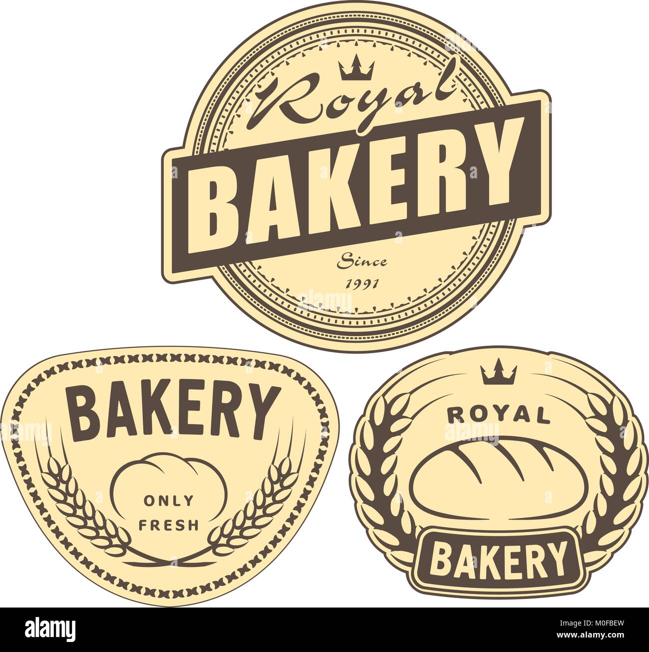 Set of bakery labels for design or logo Stock Vector Image & Art - Alamy