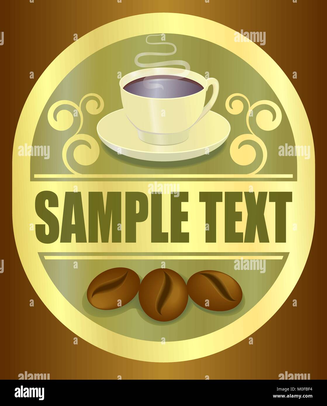 Roasted corn and coffee Stock Vector Images - Alamy