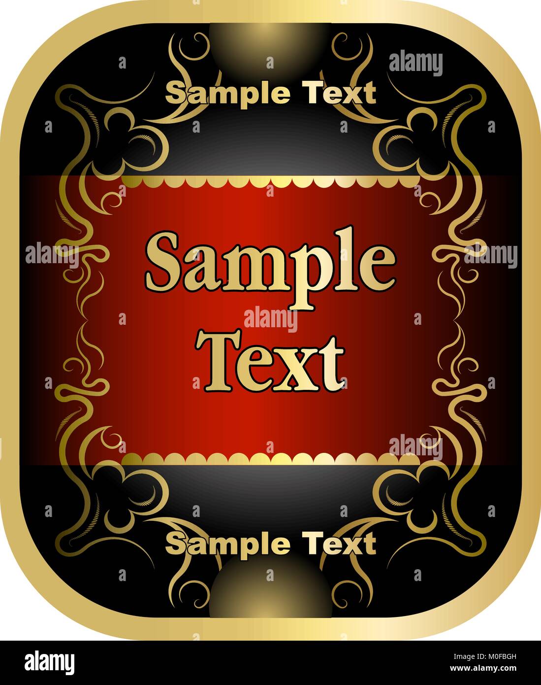 Golden background for food and drink industry. Vector Stock Vector ...