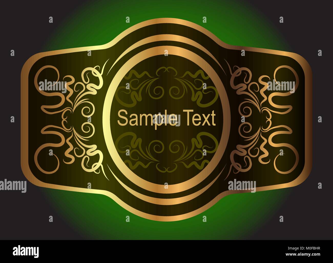 Green gold book cover Stock Vector Images - Alamy
