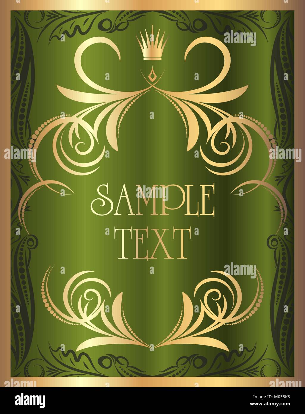Golden background for food and drink industry. Vector Stock Vector ...