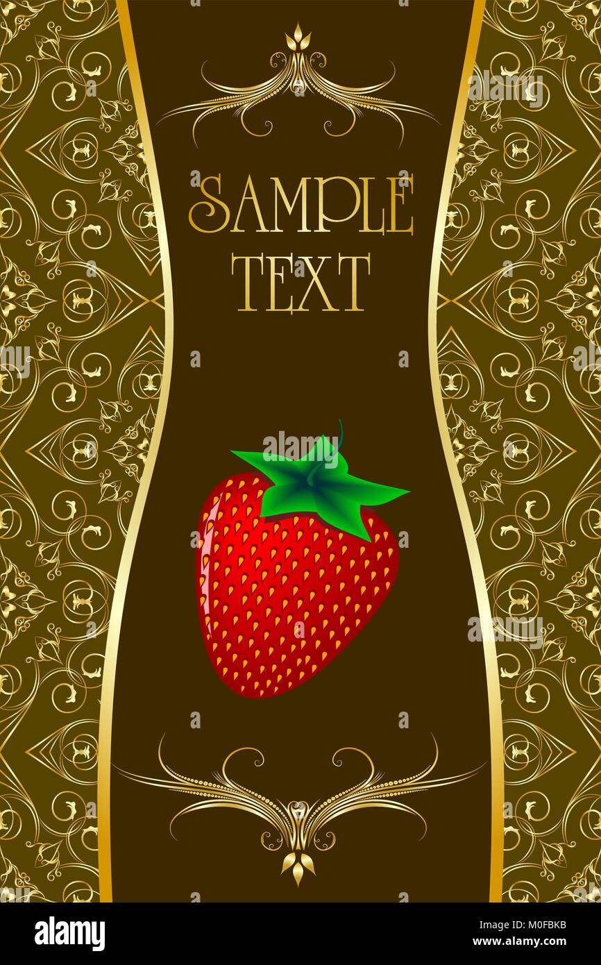 Background for design with strawberry Stock Vector Image & Art - Alamy