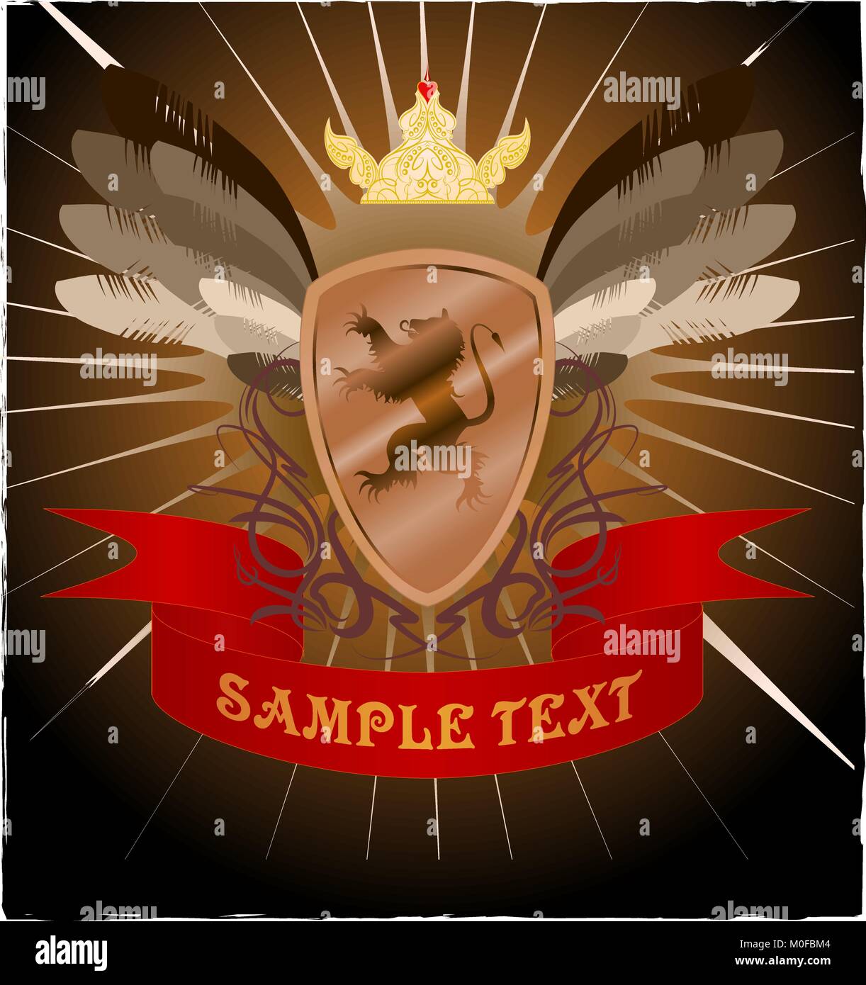 Heraldic design (vector Stock Vector Image & Art - Alamy