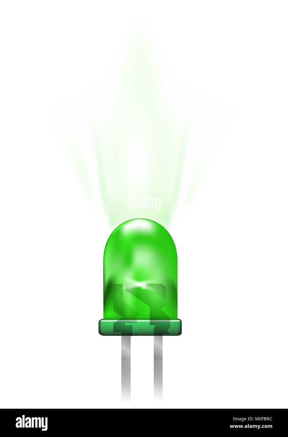 White light emitting diode Stock Vector Images - Alamy