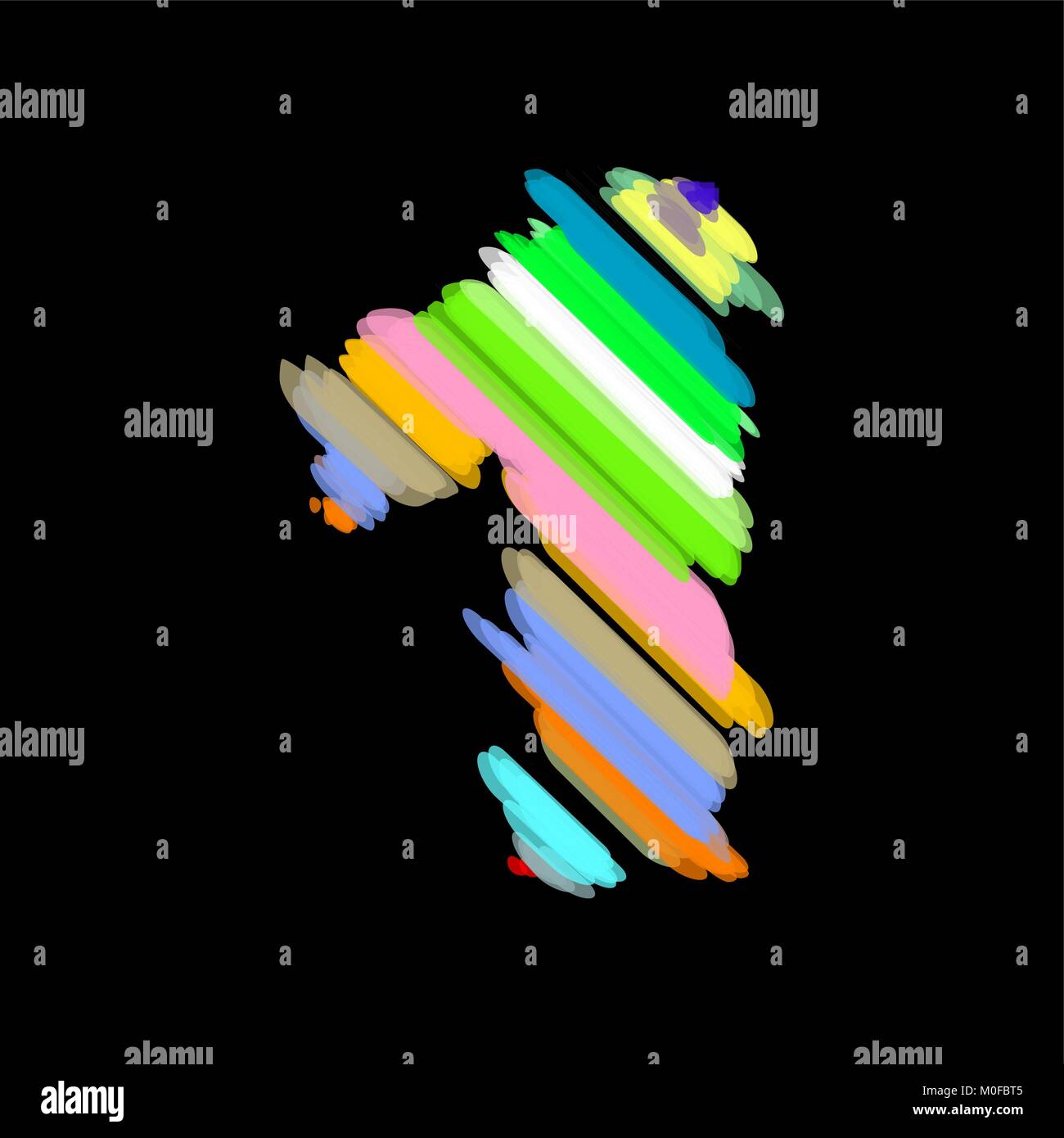 Abstract colorful number 1 Stock Vector Image & Art - Alamy