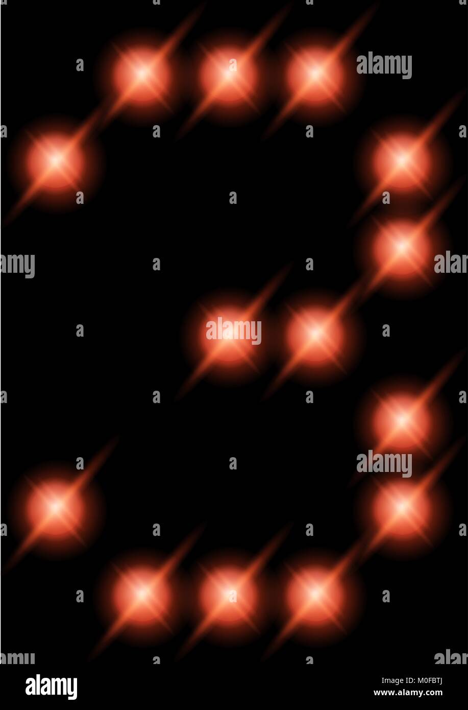 Vector LED digits 3 Stock Vector Image & Art - Alamy
