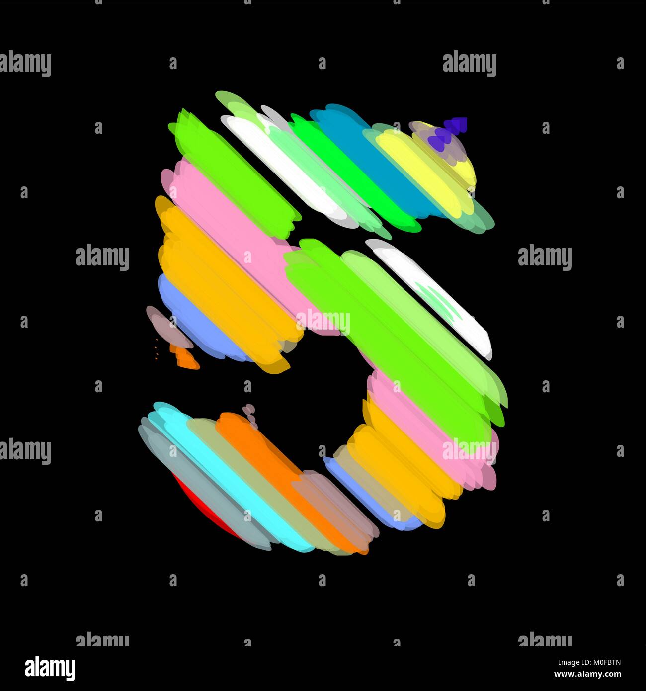 Abstract colorful number 5 Stock Vector Image & Art - Alamy