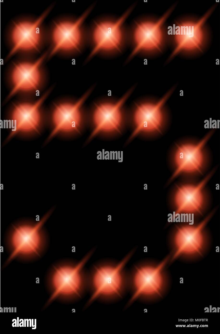 Vector LED digits 5 Stock Vector Image & Art - Alamy