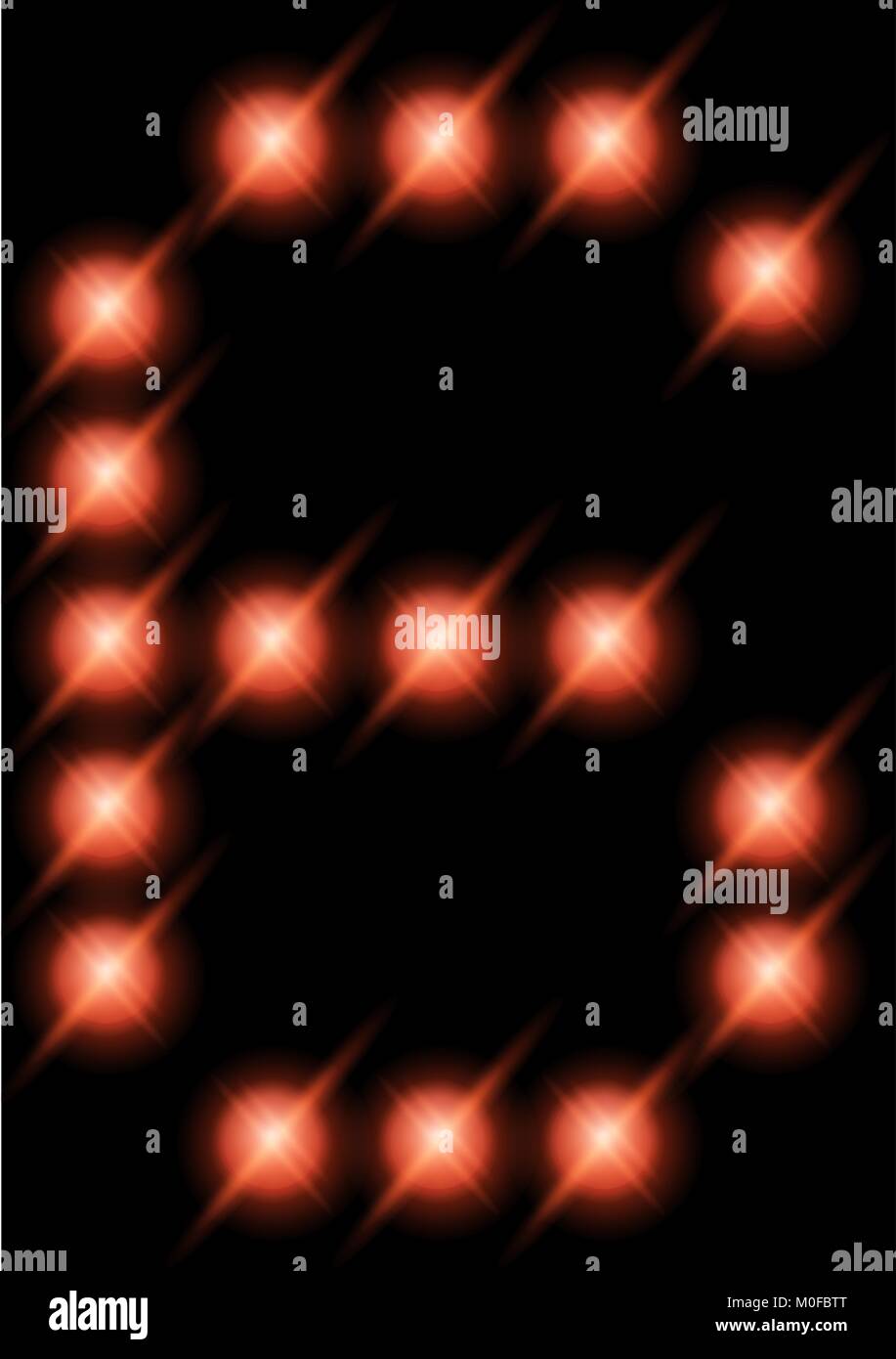 Vector LED digits 6 Stock Vector Image & Art - Alamy