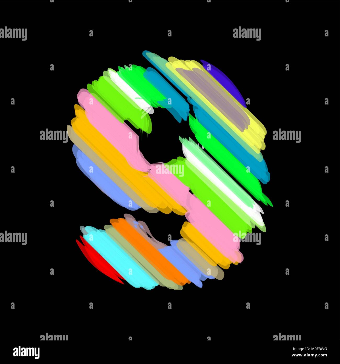 Abstract colorful number 9 Stock Vector Image & Art - Alamy