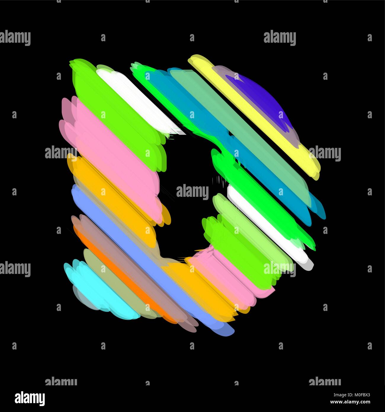 Abstract colorful alphabet. Letter D Stock Vector Image & Art - Alamy